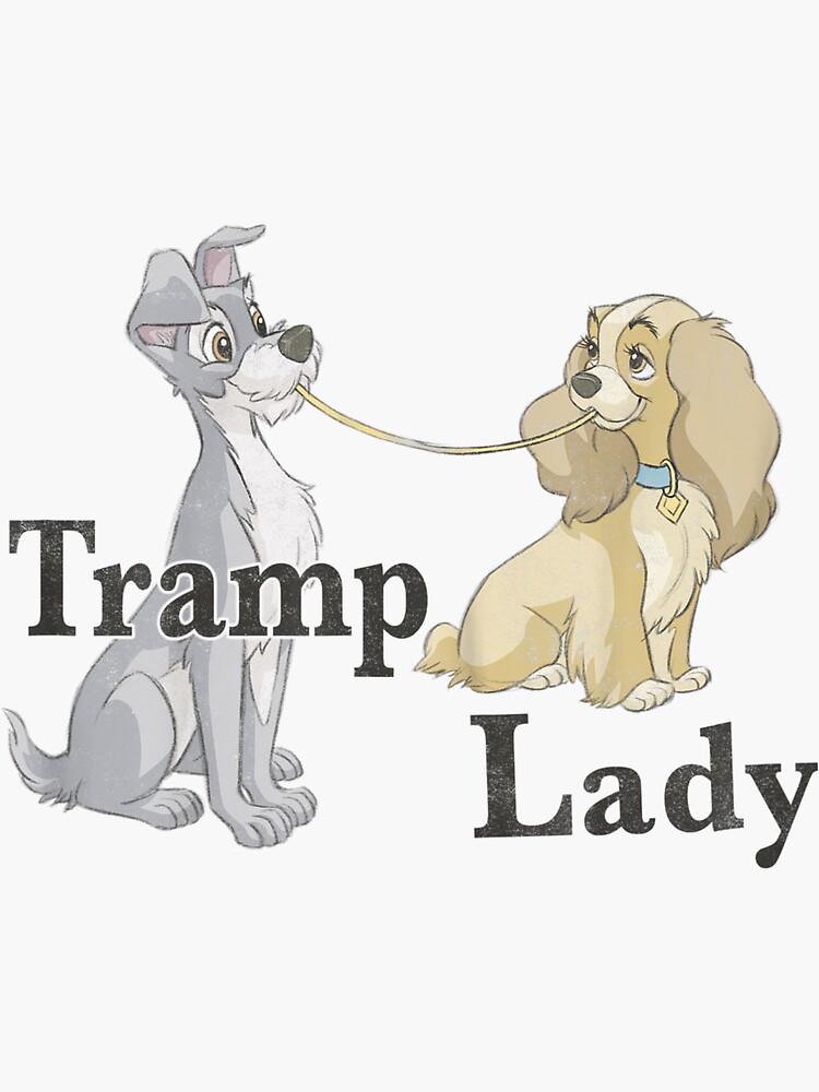 "Lady Love Tramp " Sticker for Sale by khaledkorichi | Redbubble