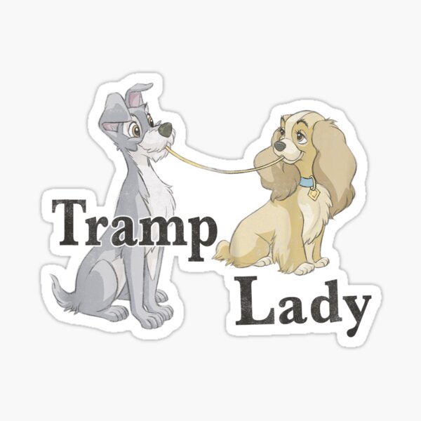 "Lady Love Tramp " Sticker for Sale by khaledkorichi | Redbubble