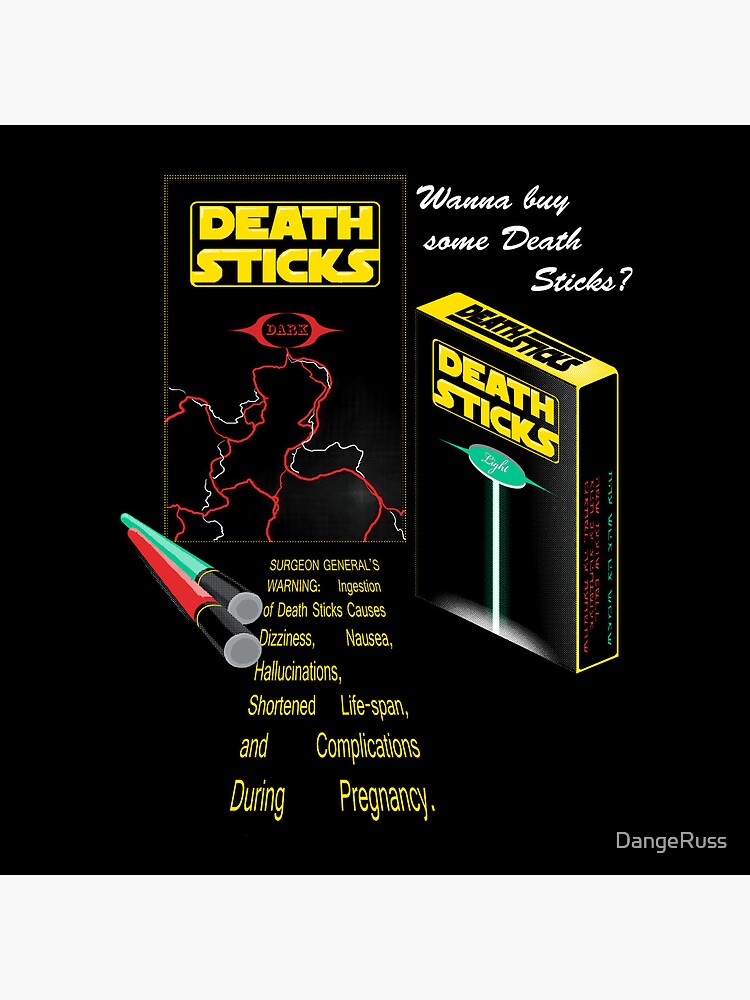 "Death Sticks" Coasters (Set of 4) for Sale by DangeRuss | Redbubble