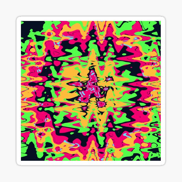 "Wacky Neon" Sticker for Sale by gabbledesign | Redbubble