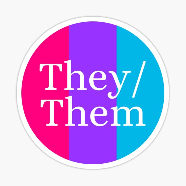 "They Them Androgyne Rainbow Pronoun Androgynous Gender Identity ...