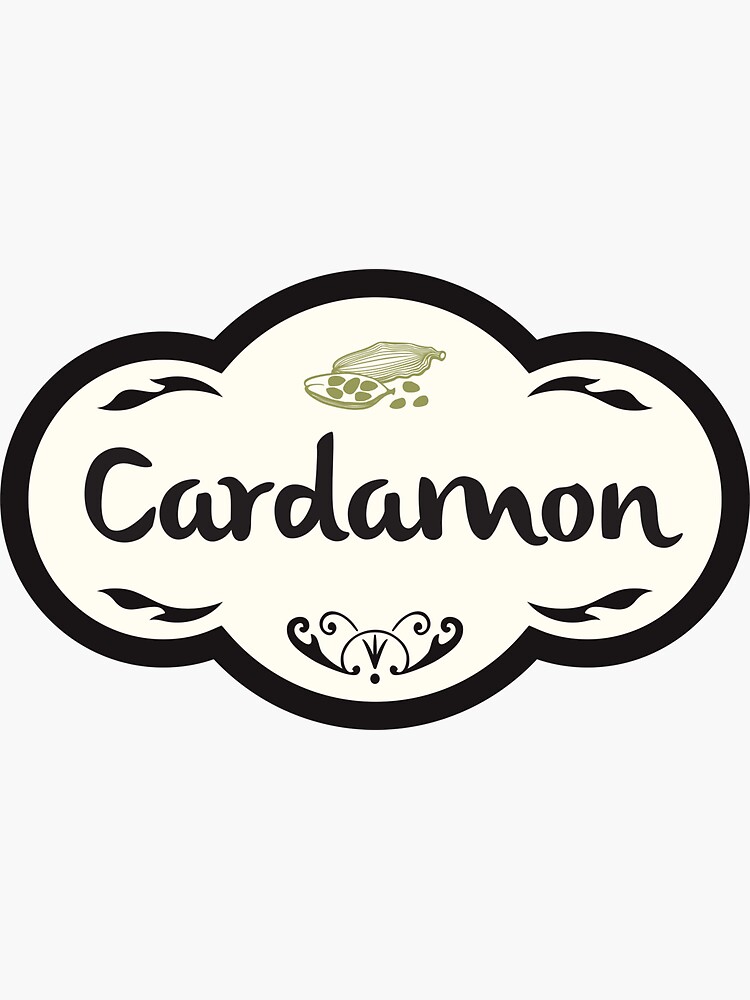 "Copy of Verry pretty nice design for Cardamon label" Sticker for Sale ...