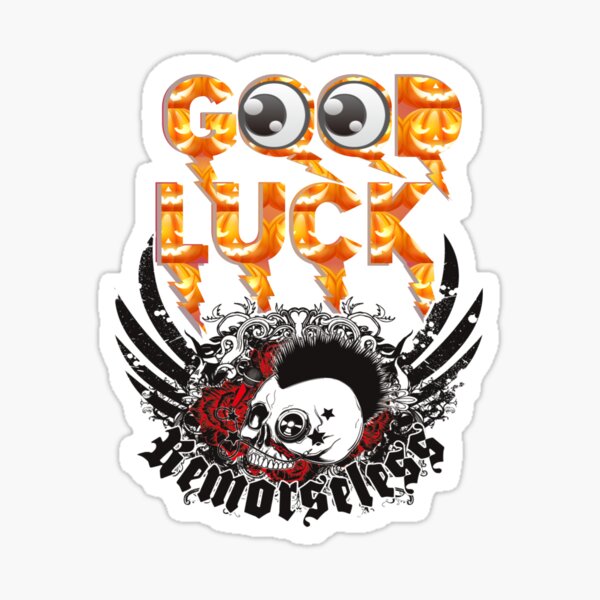 "Stranger things and Halloween - with good luck " Sticker for Sale by ...