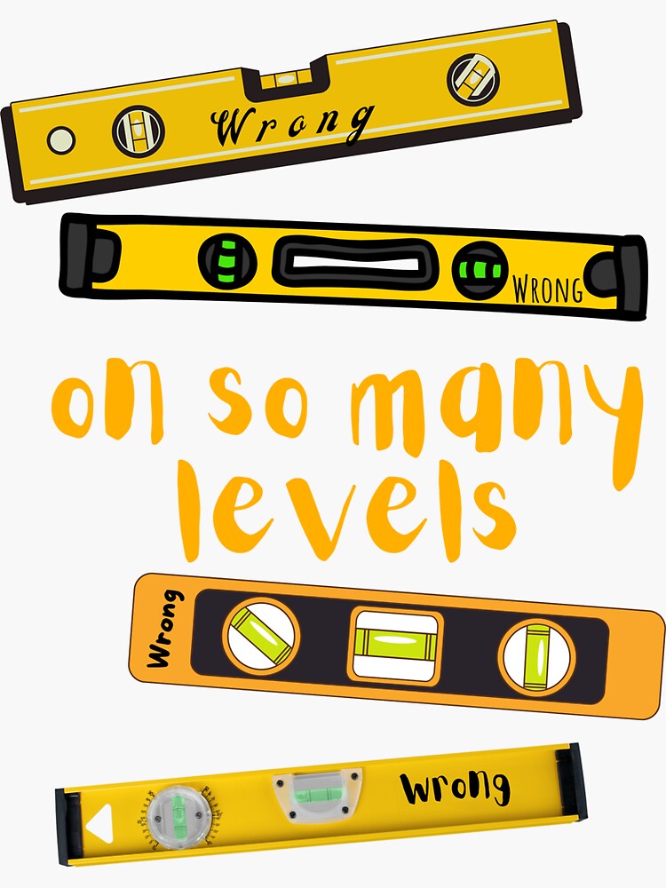 "Funny Dad Joke, Wrong On So Many Levels" Sticker for Sale by ...