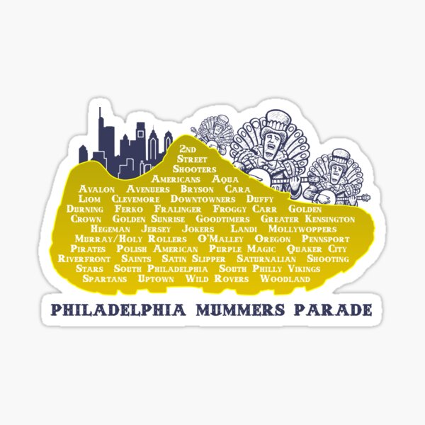 "Golden Slipper Mummers Philadelphia" Sticker for Sale by dancmaster ...