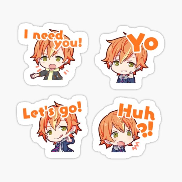 "Akito Ahinonome Set 1" Sticker for Sale by oyasuminana | Redbubble