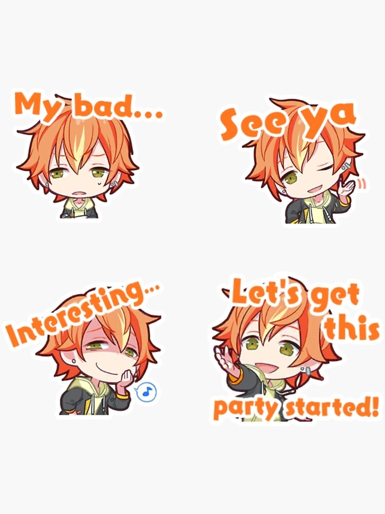 "Akito Ahinonome Set 3" Sticker for Sale by oyasuminana | Redbubble