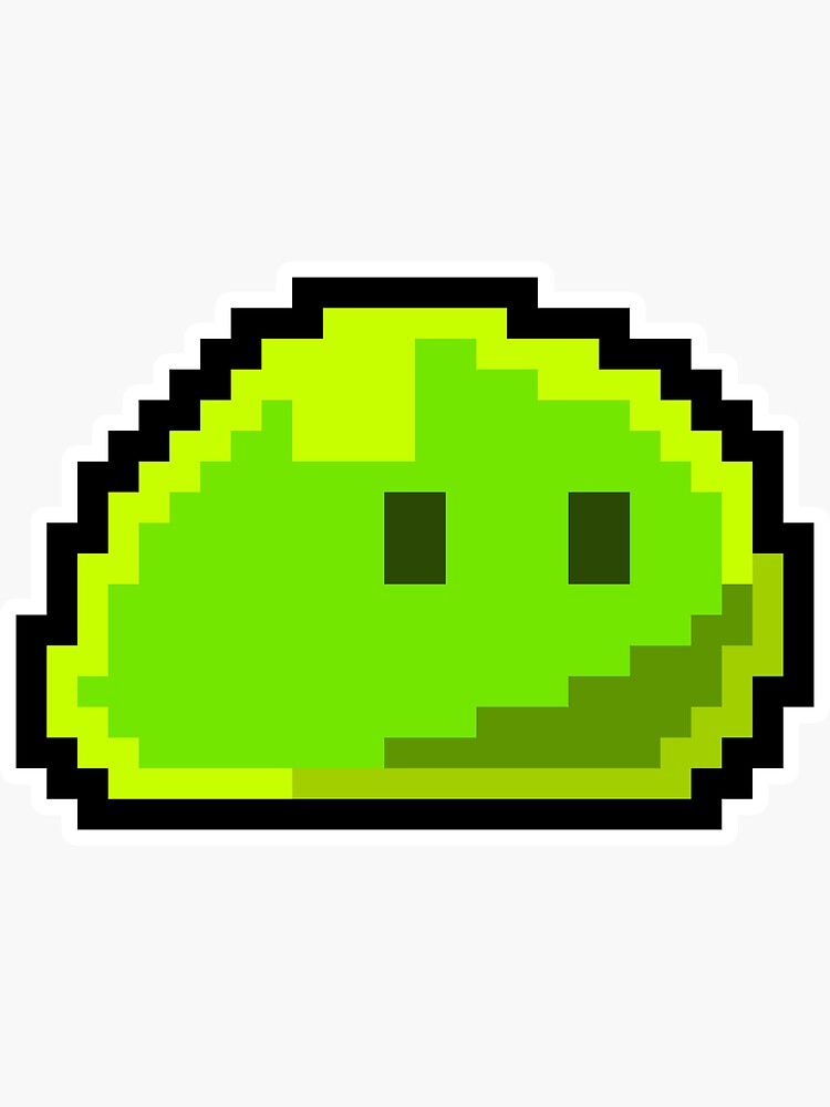 "8-bit slime" Sticker for Sale by AStrangeTomato | Redbubble