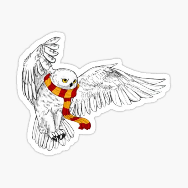 "Cute Flying Owl" Sticker for Sale by PottersArt | Redbubble