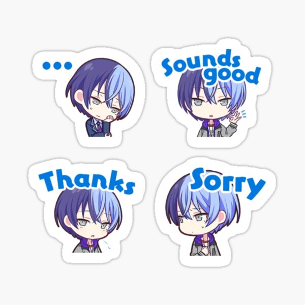 "Toya Aoyagi Set 2" Sticker for Sale by oyasuminana | Redbubble