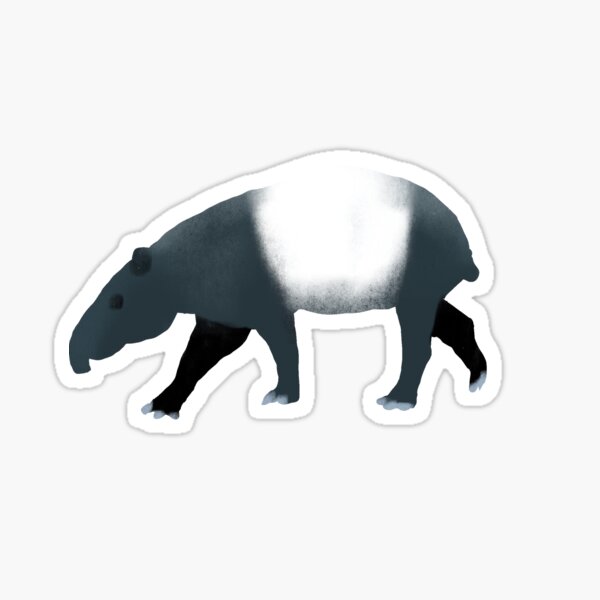 "Tapir time" Sticker for Sale by DawnWanderer | Redbubble