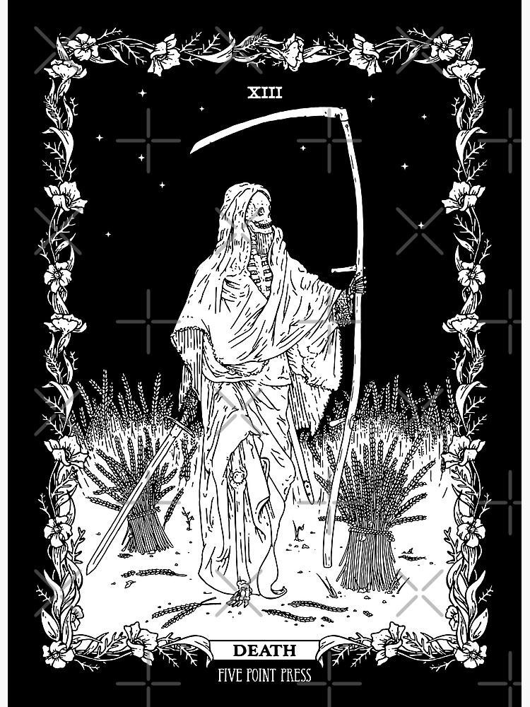 "Death - Tarot Card 13" Poster for Sale by FivePointPress | Redbubble