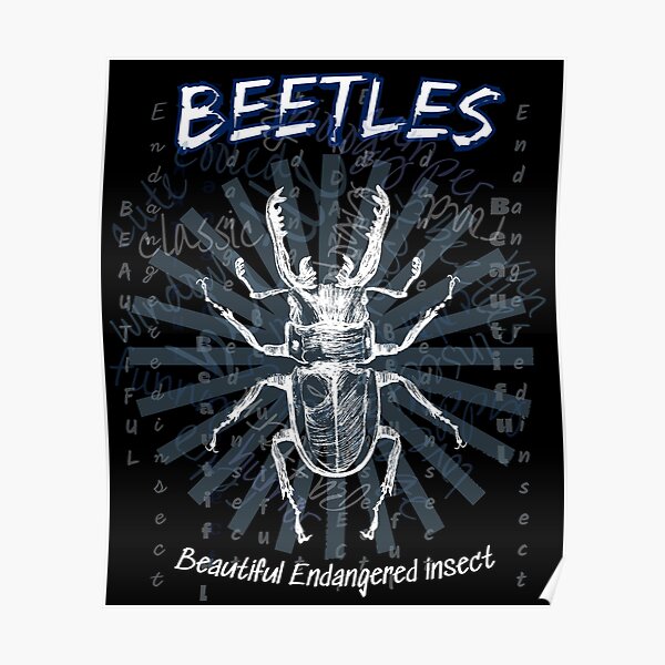 " Endangered Beautiful Beetles" Poster for Sale by yassooarts | Redbubble