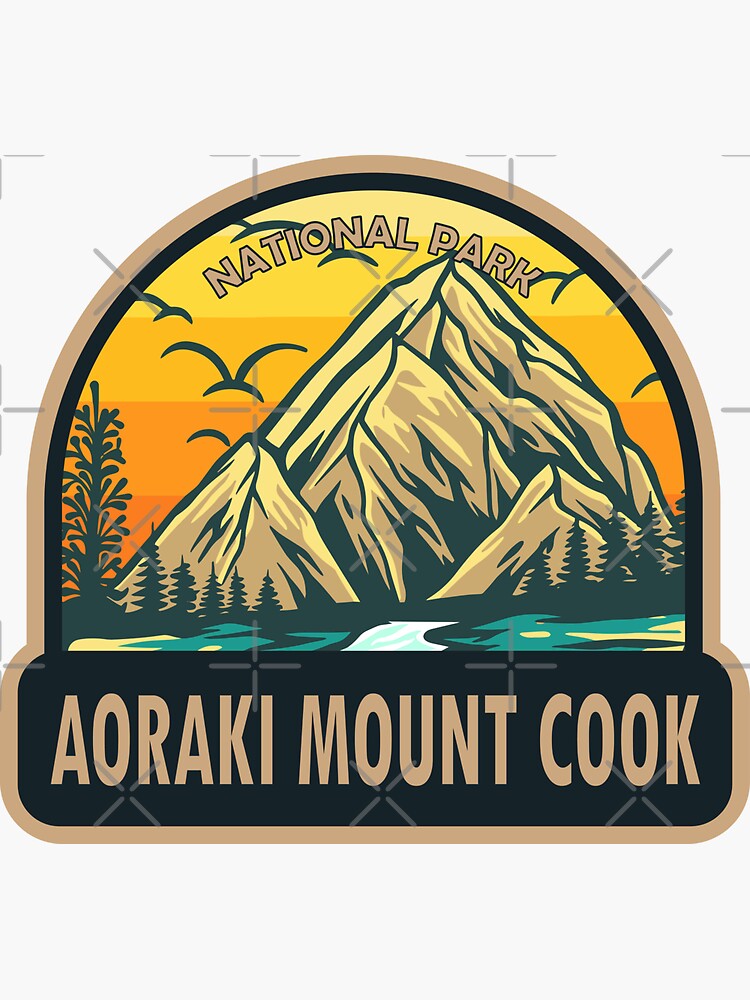 "Aoraki Mount Cook National Park New Zealand" Sticker for Sale by ...