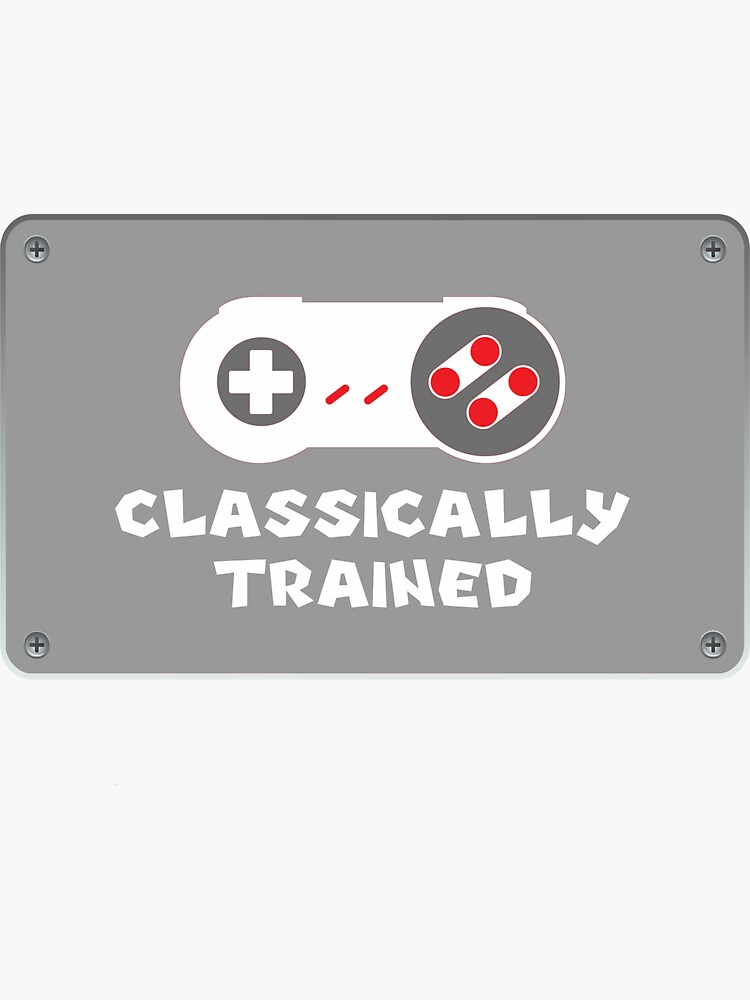 "Classically Trained - Grey (on Black)" Sticker for Sale by ...