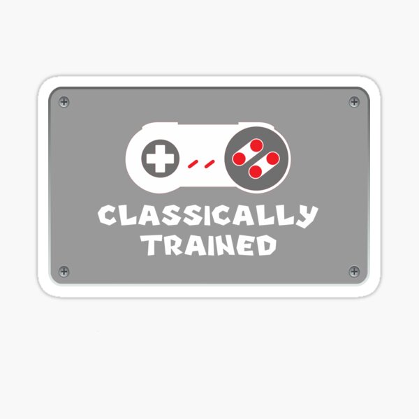 "Classically Trained - Grey (on Black)" Sticker for Sale by ...