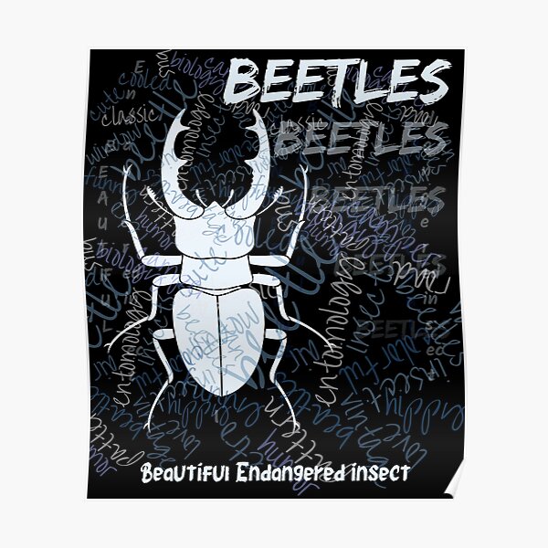 " Endangered Beautiful Beetles" Poster for Sale by yassooarts | Redbubble
