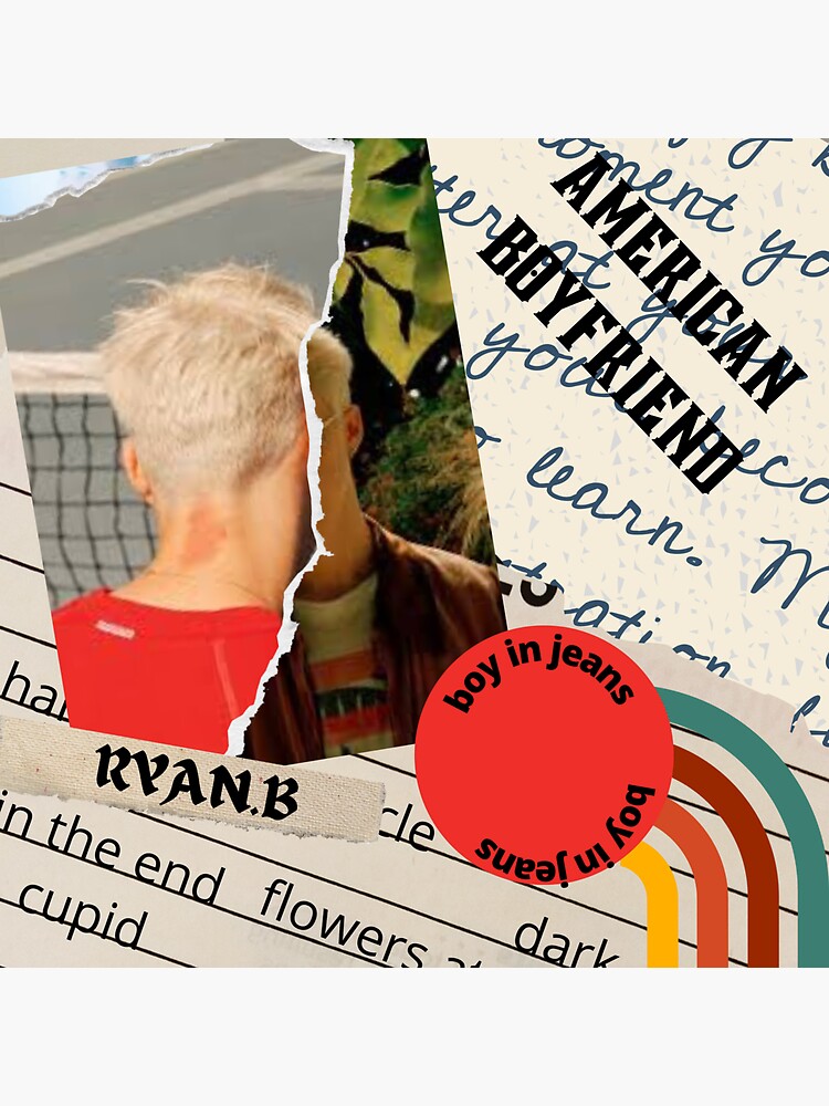 "boy in jeans, american boyfriend, ryan beatty" Sticker for Sale by ...