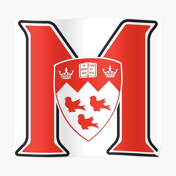 "McGill Univ Logo" Poster for Sale by 1991vintage | Redbubble
