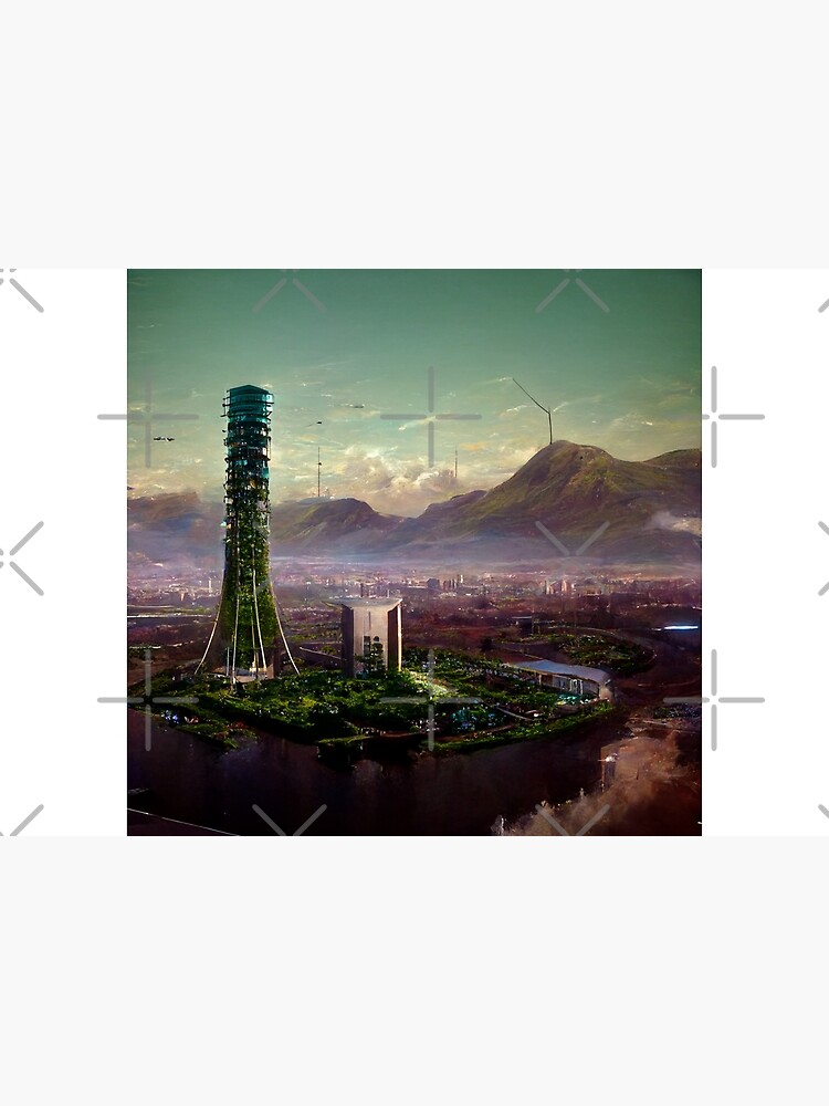 "Future Tesla Tower" Poster for Sale by YoDrello | Redbubble