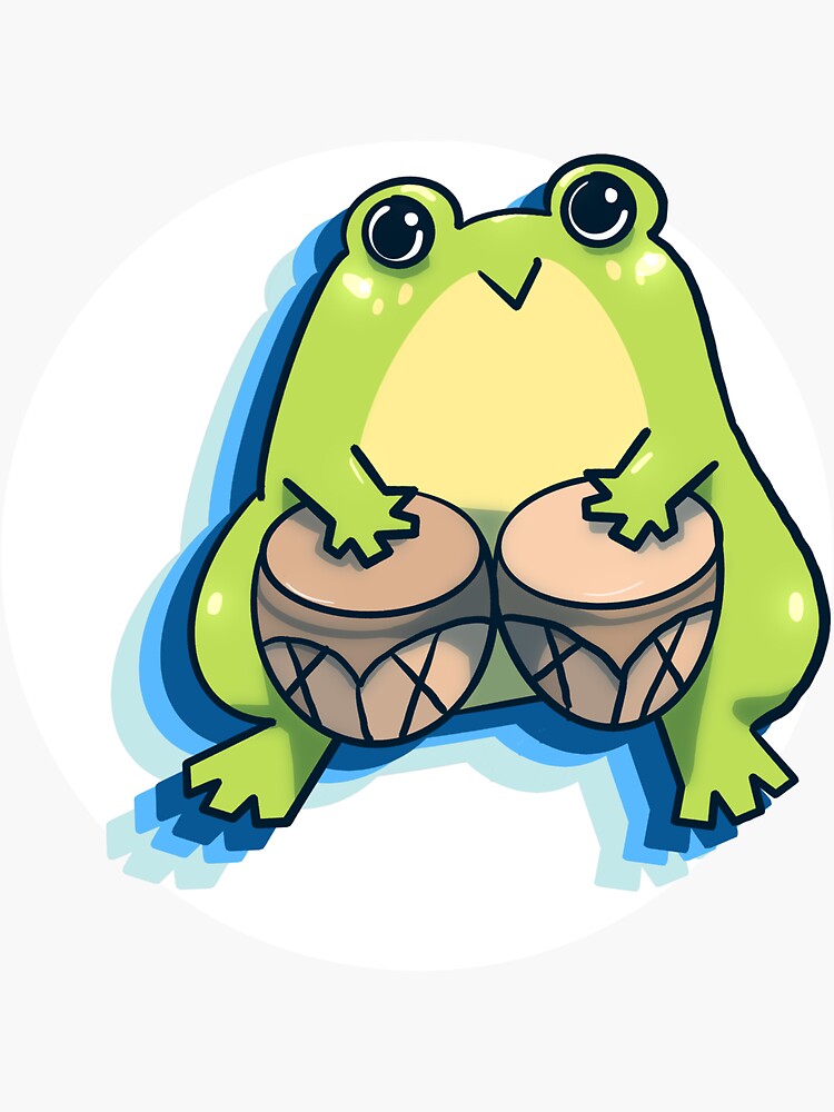 "Bongo Frogo" Sticker for Sale by BEMKEMcreations | Redbubble