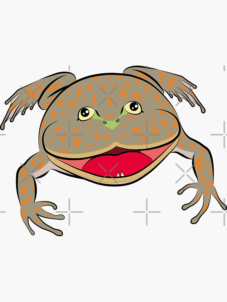 "Budgett's frog, Lepidobatrachus laevis" Sticker for Sale by ...