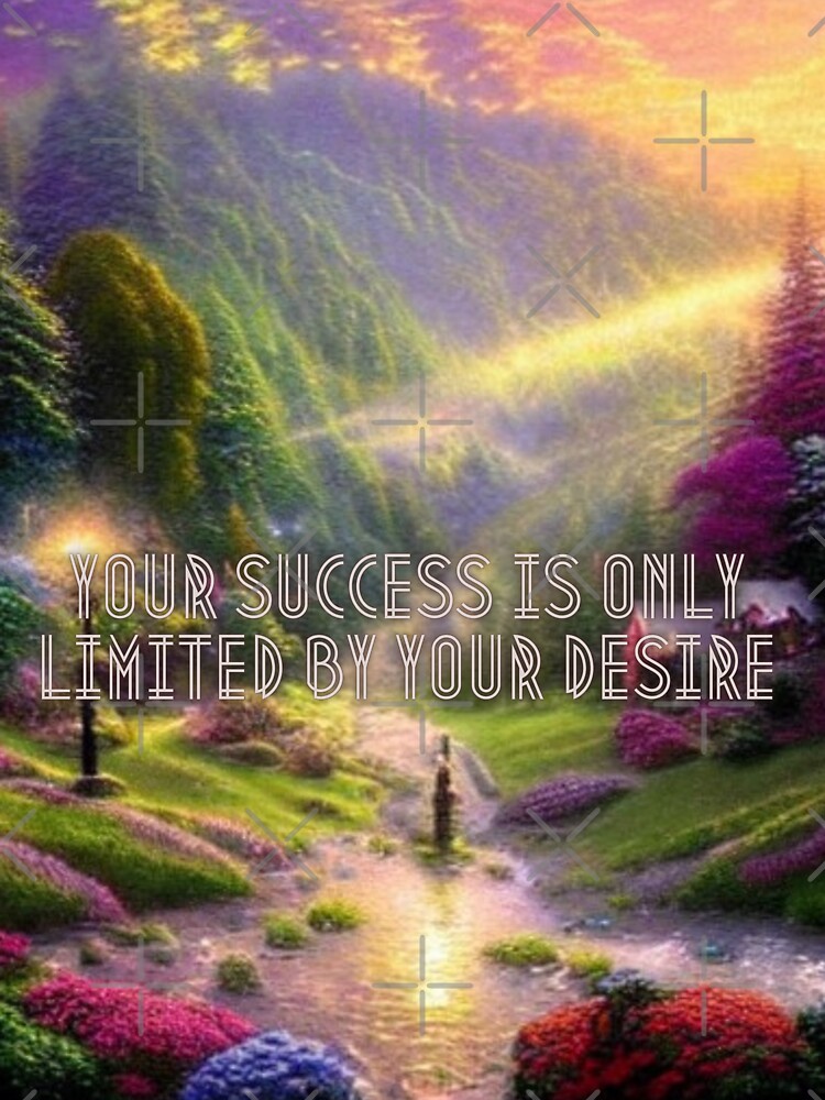 "Your success is only limited by your desire. " Sticker for Sale by ...