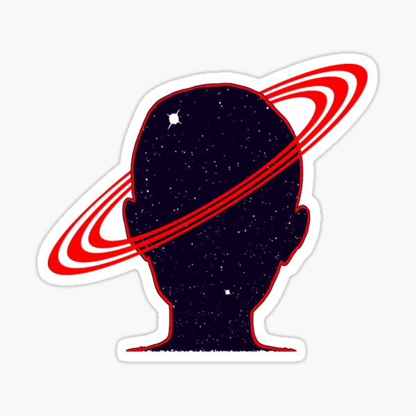 "Inner Cosmos" Sticker for Sale by Goofy-Dragon | Redbubble
