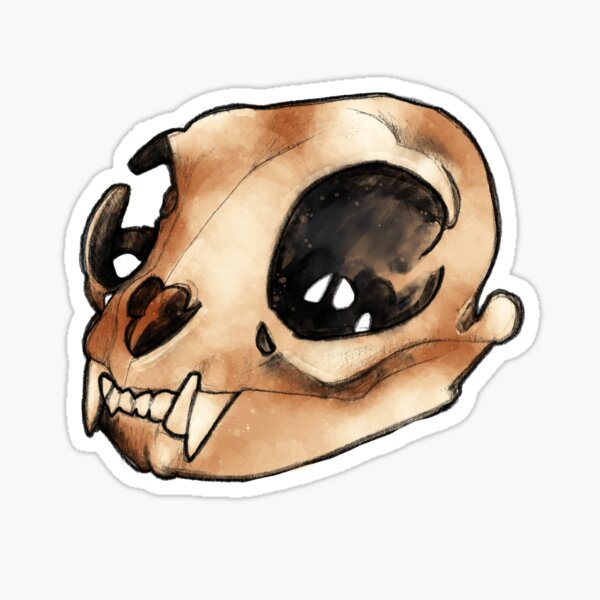"Halloween Cat Skull sticker" Sticker for Sale by JJLosh | Redbubble