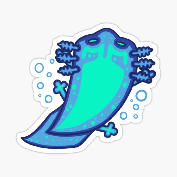 "GFP Axolotl Sticker" Sticker for Sale by JuicedPhrog | Redbubble
