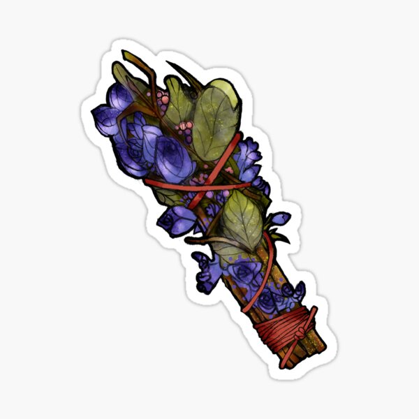 "Sage and Lavender smudge stick sticker" Sticker for Sale by JJLosh ...