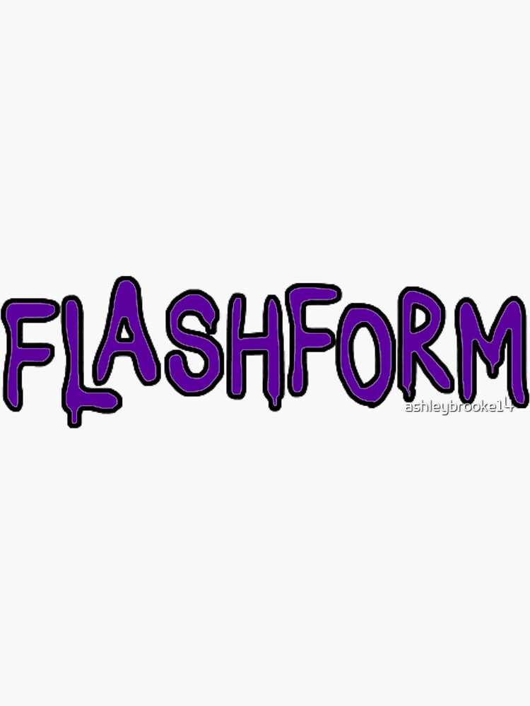 "Flashform" Sticker for Sale by ashleybrooke14 | Redbubble