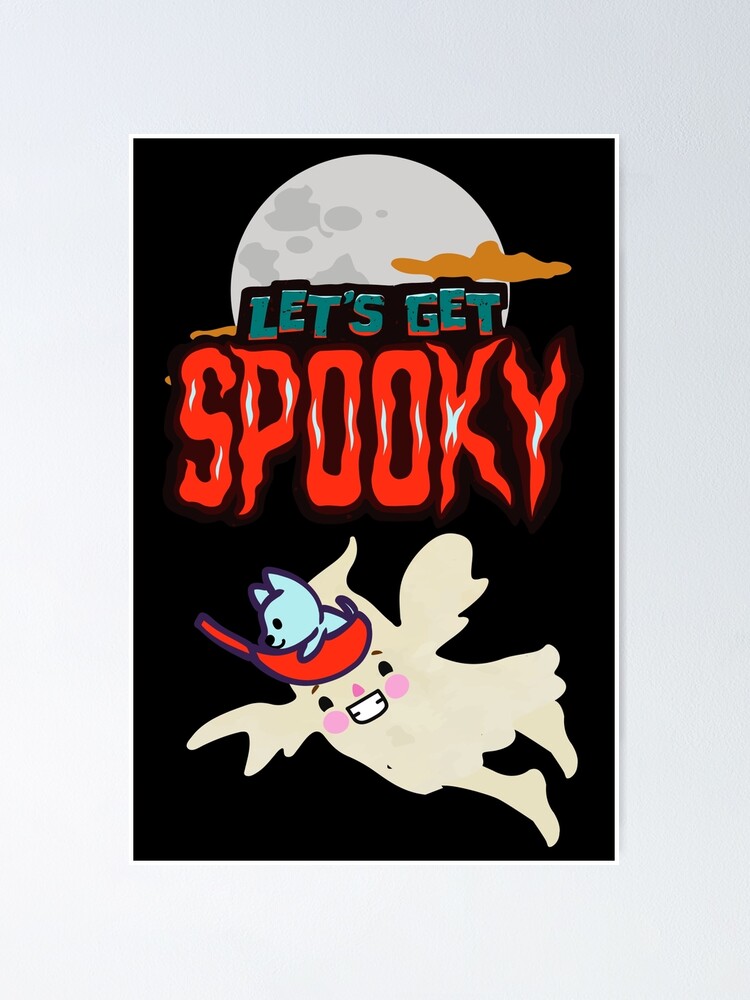 "LET'S GET SPOOKY HALLOWEEN SET" Poster for Sale by faizaart | Redbubble