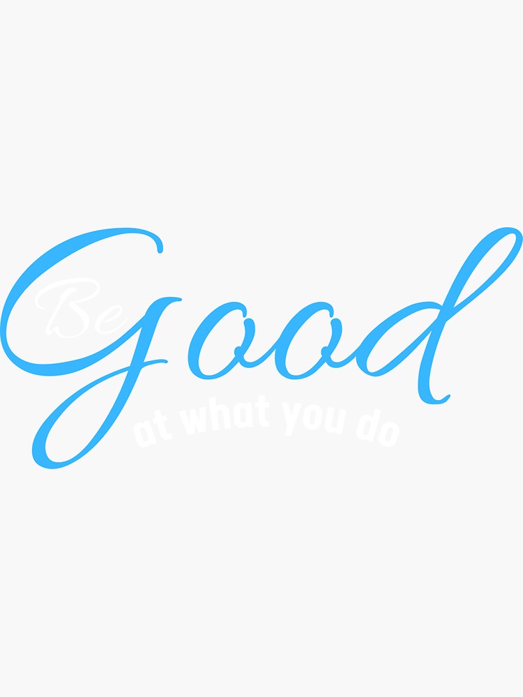 "Champion attitude: Be good at your craft" Sticker for Sale by abundant ...