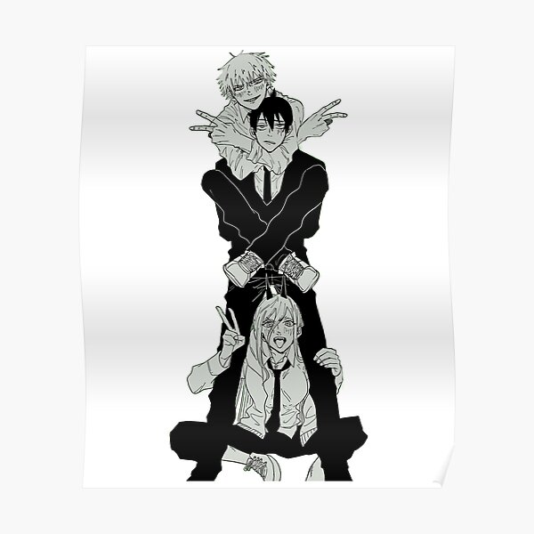 "chainsaw man - Denji & Power & hayakawa aki" Poster for Sale by ...