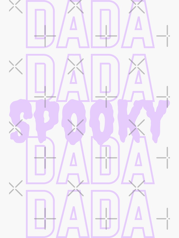 "Spooky dada in purple" Sticker for Sale by Sammi3603 | Redbubble