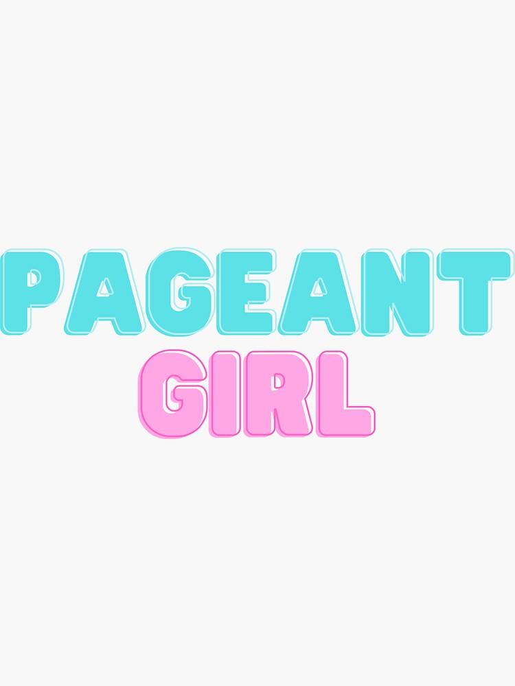 "Pageant Girl" Sticker for Sale by jenaisjewels | Redbubble