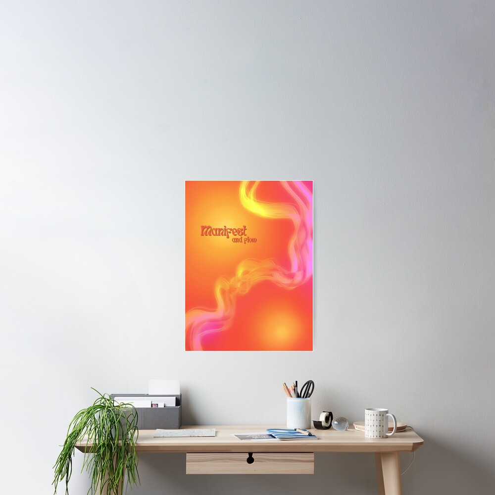 "Manifest and Flow Aura" Poster for Sale by zzodiacdesignss | Redbubble