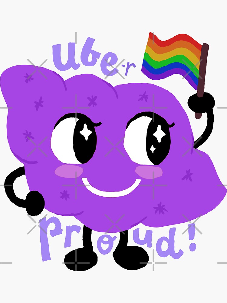 "Ube-r Proud" Sticker for Sale by pencilpepper | Redbubble