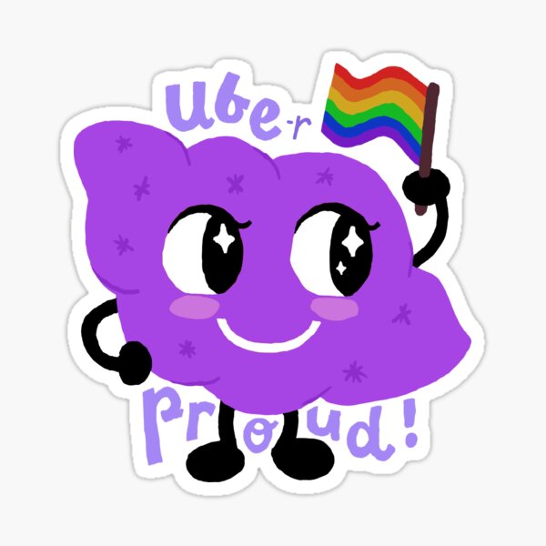 "Ube-r Proud" Sticker for Sale by pencilpepper | Redbubble