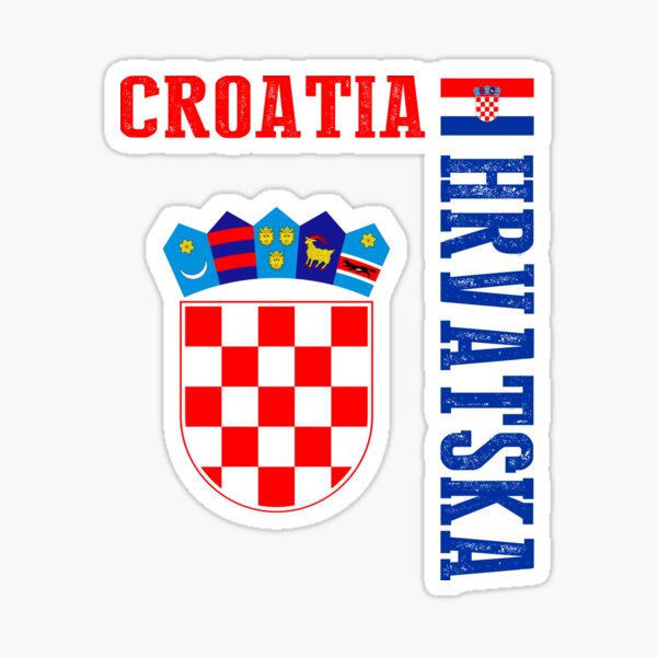 "Croatia,Hrvatska,Croatian,Croatia Flag,Flag of Croatia." Sticker for ...