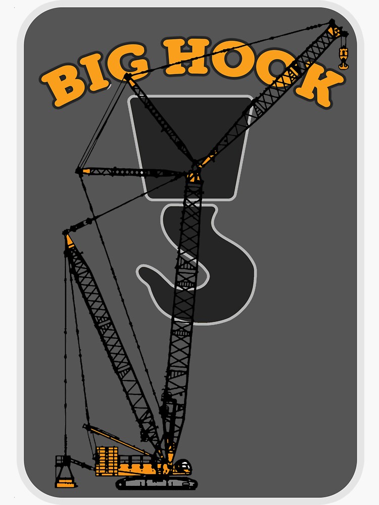 "Crawler Luffing Crane (Sticker LI)" Sticker for Sale by OESwag | Redbubble