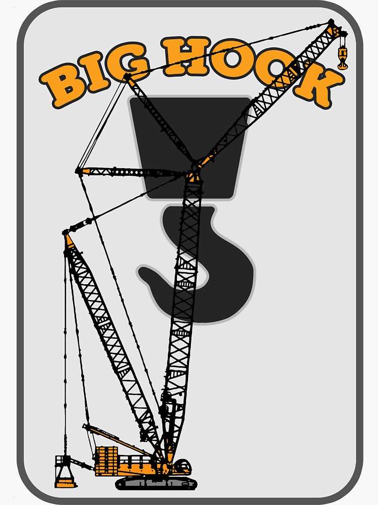 "Crawler Luffing Crane (Sticker LQ)" Sticker for Sale by OESwag | Redbubble