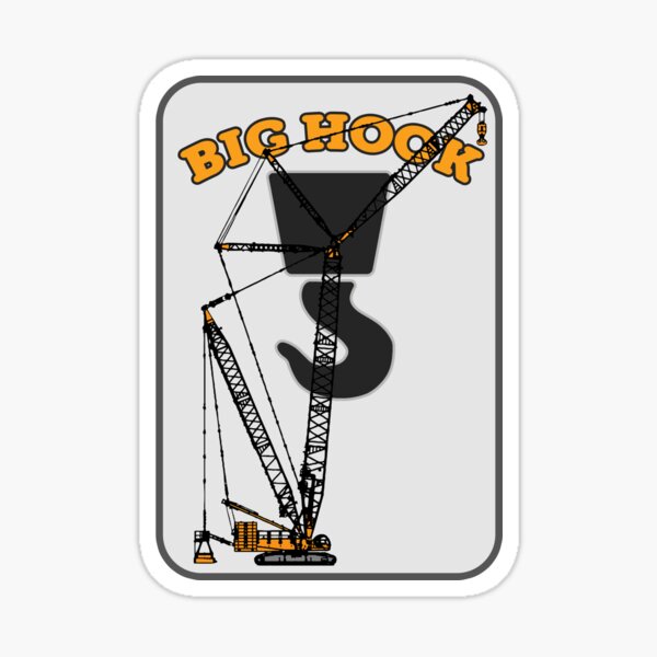 "Crawler Luffing Crane (Sticker LQ)" Sticker for Sale by OESwag | Redbubble