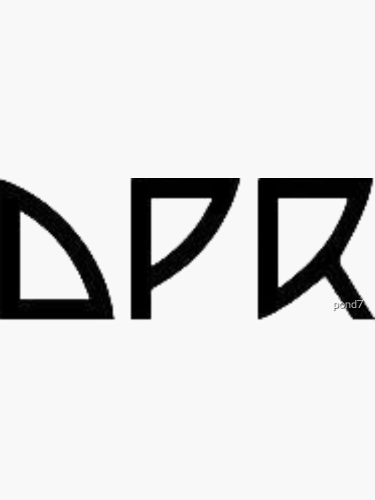 "dpr" Sticker for Sale by pond7 | Redbubble