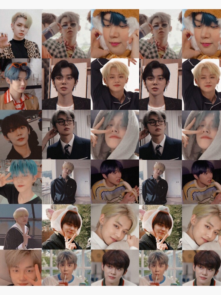 "TXT Yeonjun collage" Sticker for Sale by ailatimis | Redbubble