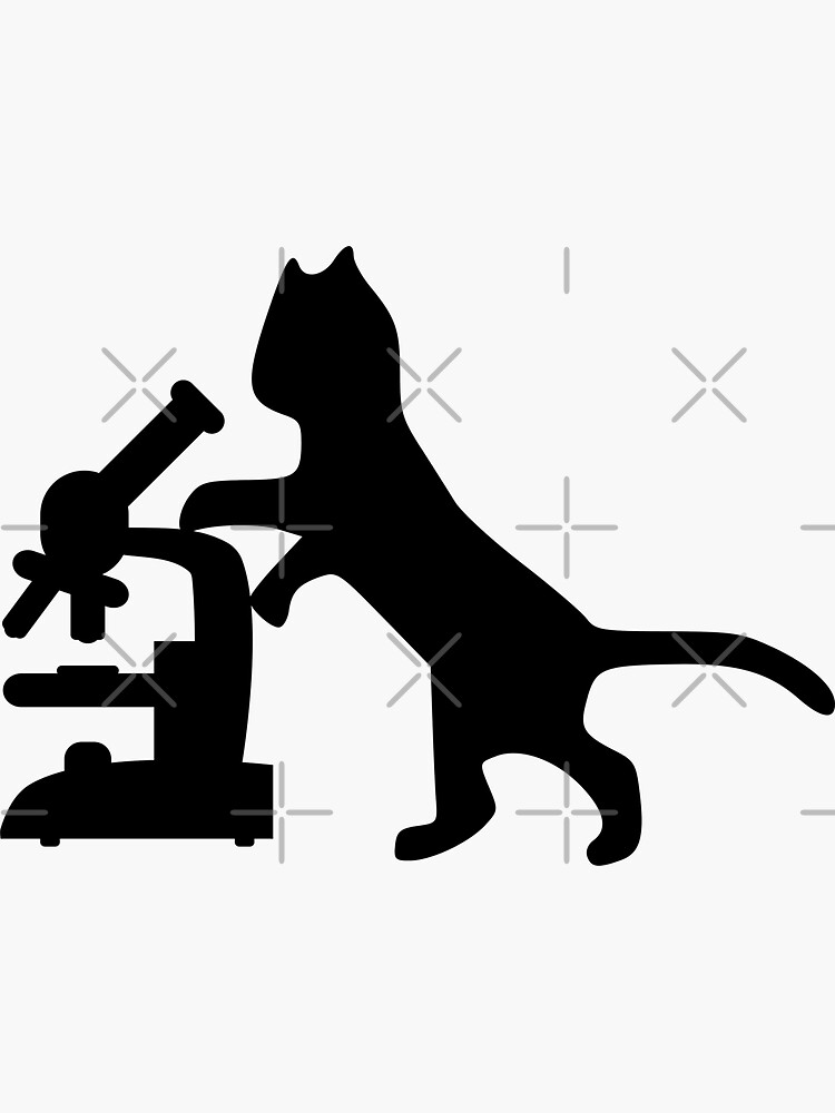 "Microscope Cat - Cat Microbiology, Cat Biology, Cat Science, Cat ...