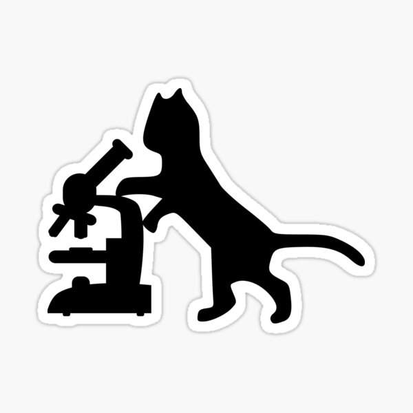 "Microscope Cat - Cat Microbiology, Cat Biology, Cat Science, Cat ...