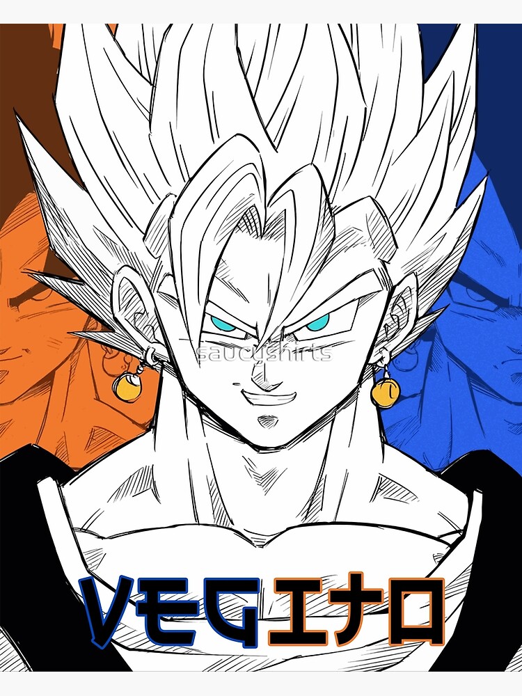 "Vegito | The Potara Fusion | Goku | Vegeta | Fanart" Poster for Sale ...