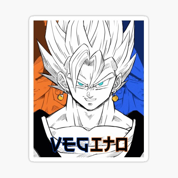 "Vegito | The Potara Fusion | Goku | Vegeta | Fanart" Sticker for Sale ...